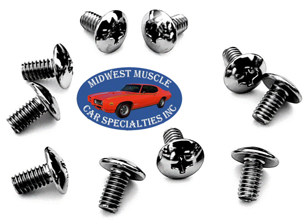 Ford Body Trim Clip Molding Grille Dash Chrome Plated #8-32 Screws ...