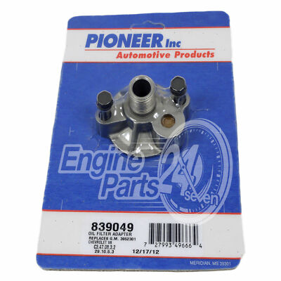 CHEVY BB 396 427 454 OIL FILTER ADAPTOR BIG BLOCK INC BOLTS PIONEER ...
