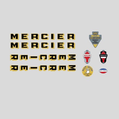 Mercier Bicycle Frame Stickers - Decals - Transfers n.13 | eBay UK