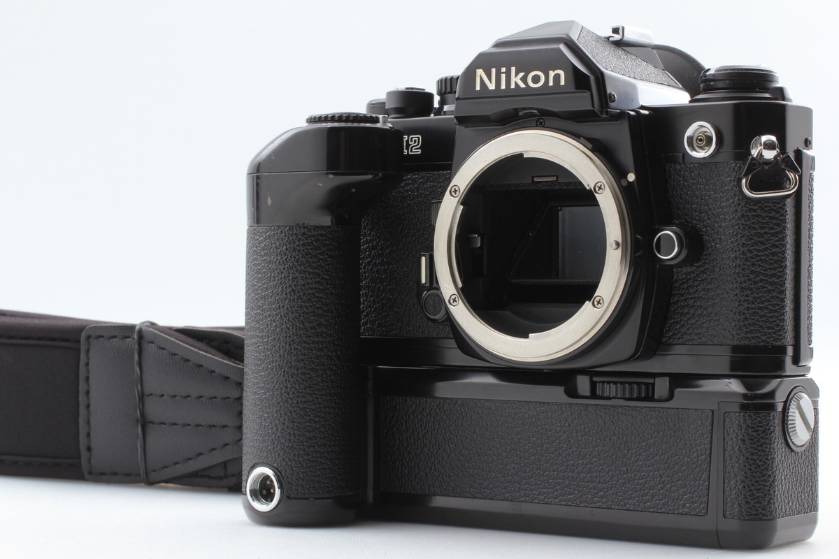 Nikon FM2 Black 35mm SLR Film Camera Body MD-12 Motor Drive Nikon FM2 Black 35mm SLR Film Camera Body MD-12 Motor Drive
