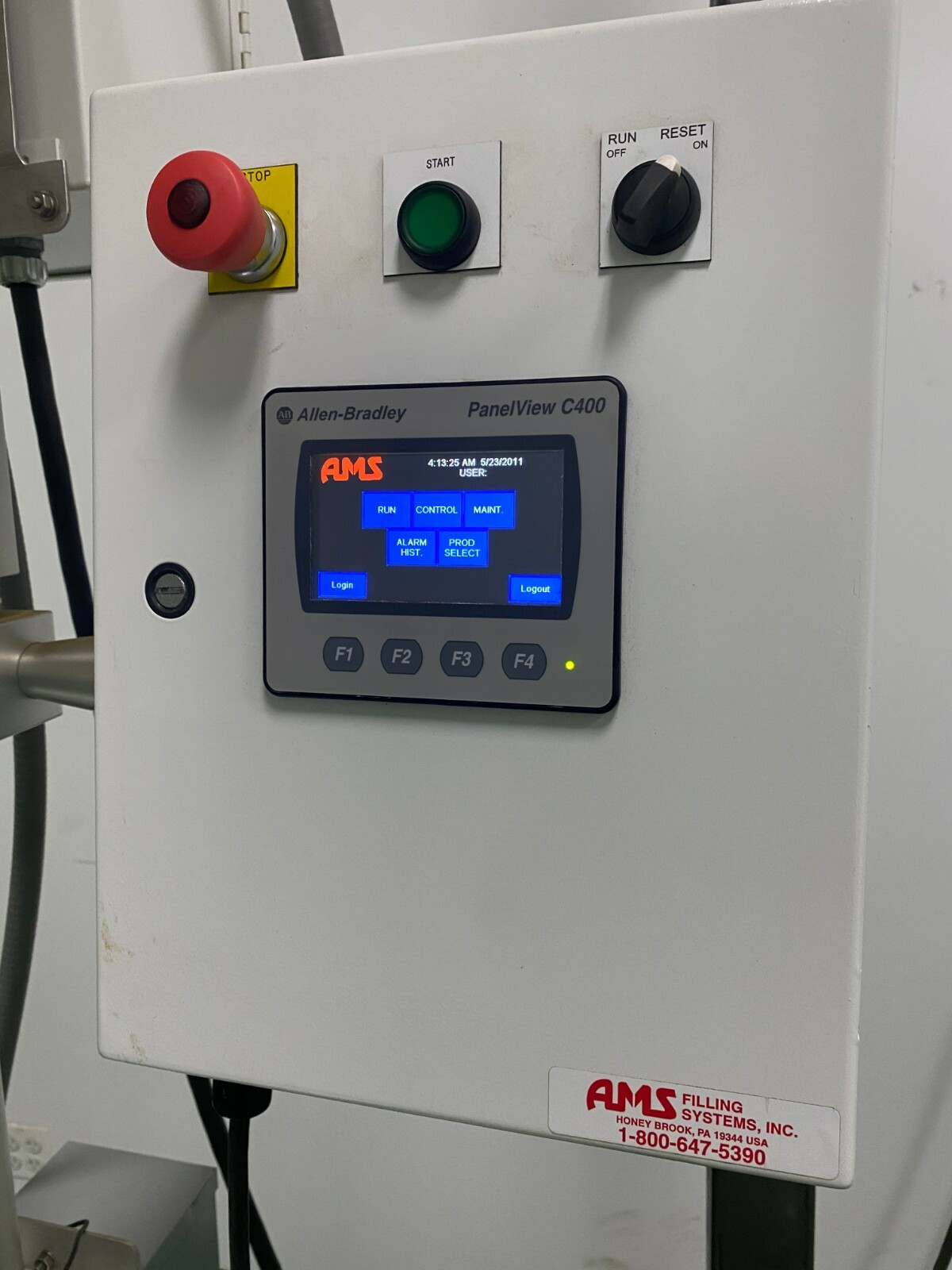 AMS Model A-100 Semi-Automatic Filling System Not Including Conveyor ...