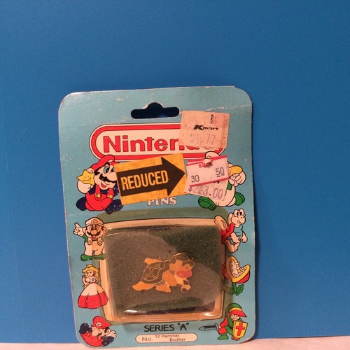 Vintage 1989 Nintendo Collector Pins Series "A" No. 12 HAMMER BROTHER ...