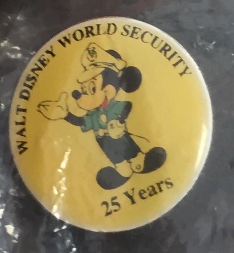 New 1996 Walt Disney World Cast Only Security Police Mickey Mouse 25 ...
