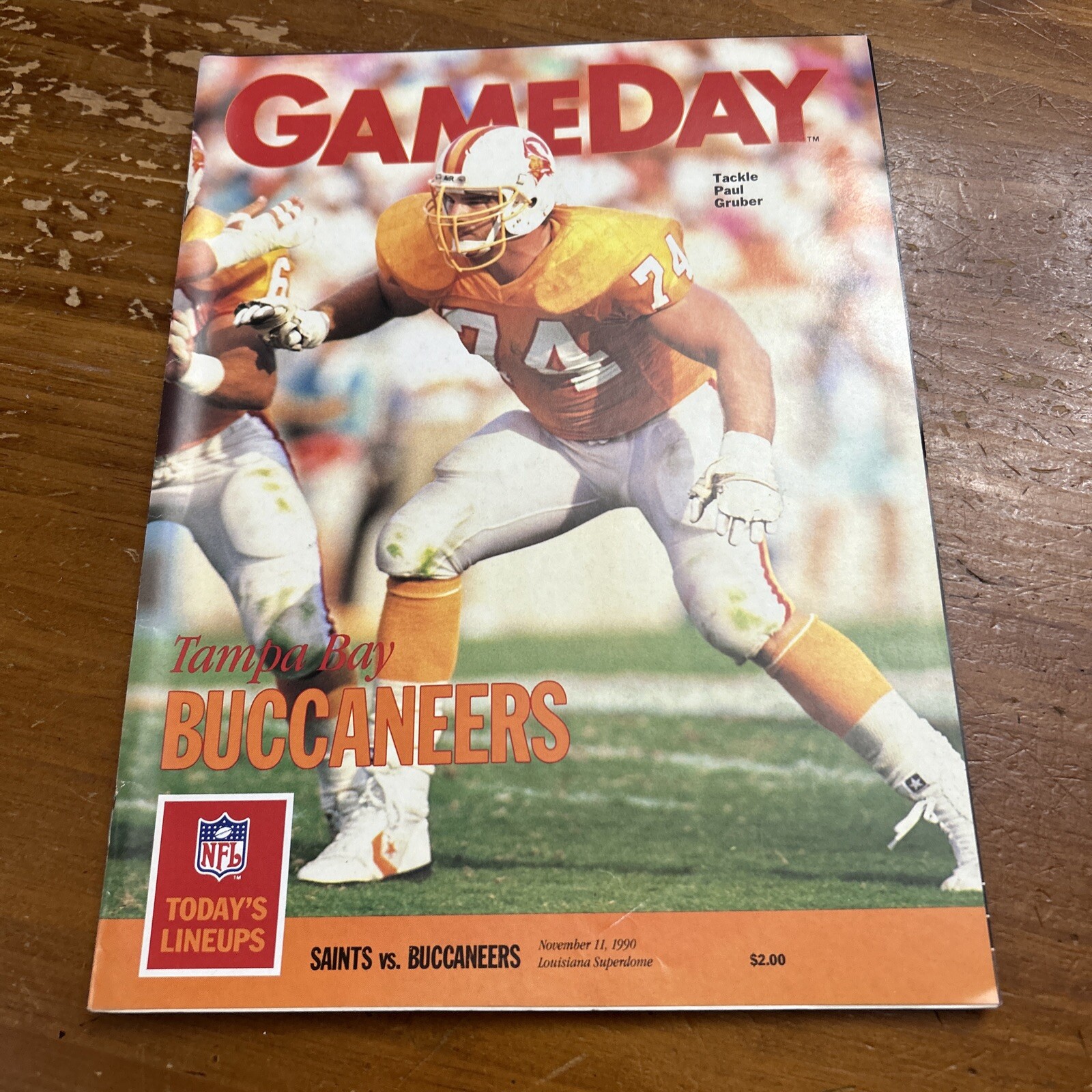 1990 Tampa Bay Buccaneers Vs New Orleans Saints Football Program | eBay