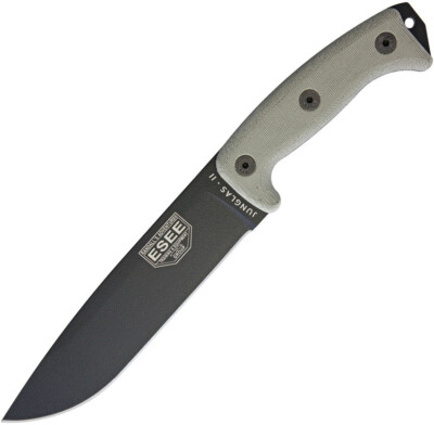 ESEE Knives Junglas-II-E Machete 8.375" 1095 Black Blade, ESEE Logo ...