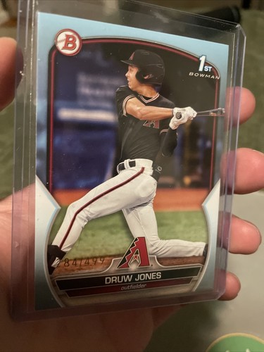 DRUW JONES 1ST #/499 SKY BLUE 2023 BOWMAN BASEBALL ARIZONA DIAMONDBACKS ...