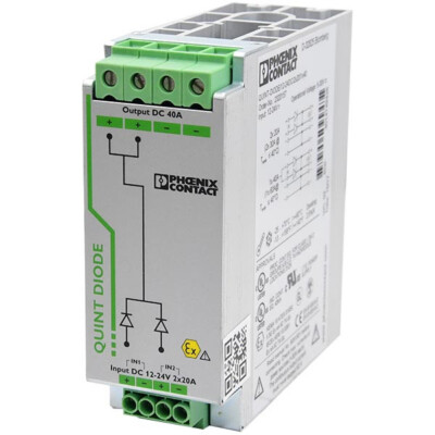 QUINT-DIODE/12-24DC/2x20/1x40 Phoenix Contact 24VDC Redundancy Module ...