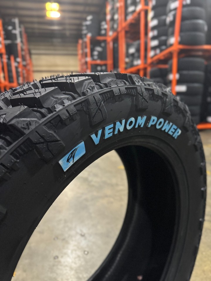 4 NEW 33X12.50R22 Venom Terra Hunter M/T RWL MUD TIRE 10PLY 33 12.50 22 ...
