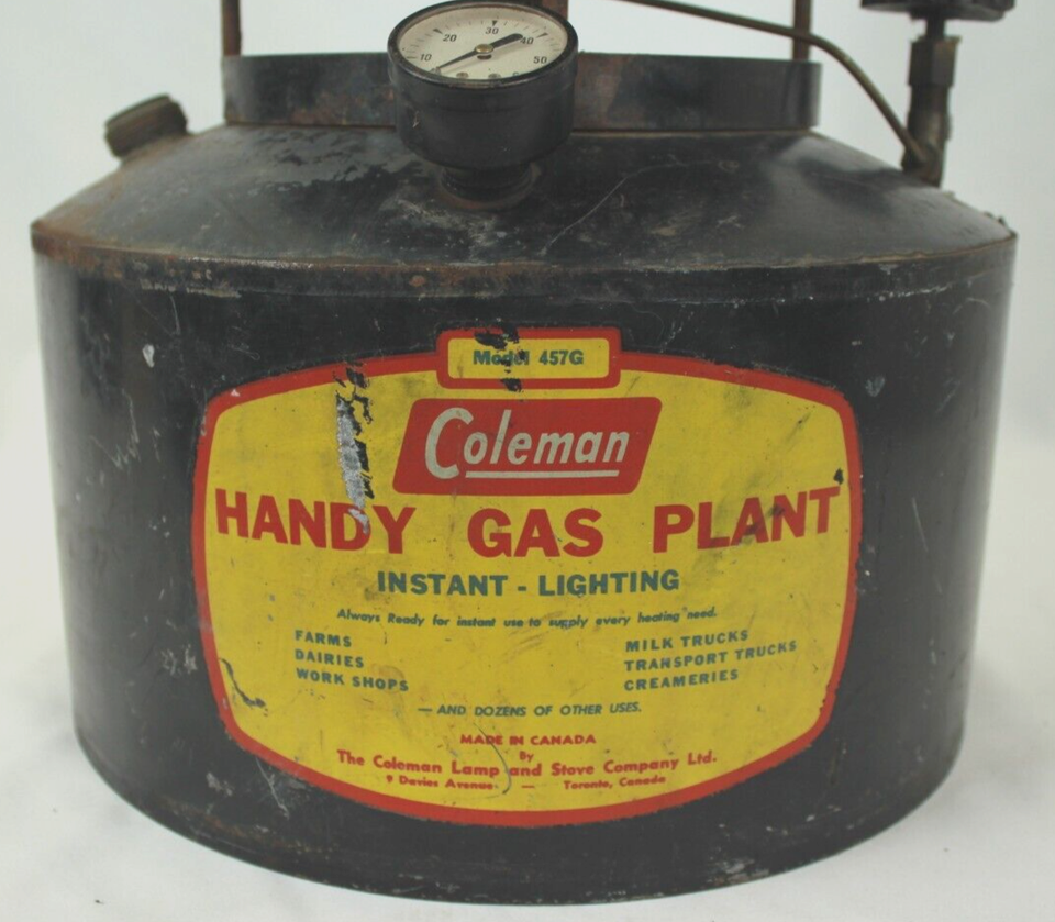 RARE! ANTIQUE! COLEMAN HANDY GAS PLANT MODEL 457G UNTESTED GC! | eBay