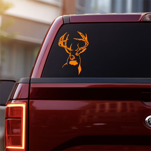 Whitetail Deer Sticker, Hunting Car Decal for Truck, Jeep, Window ...