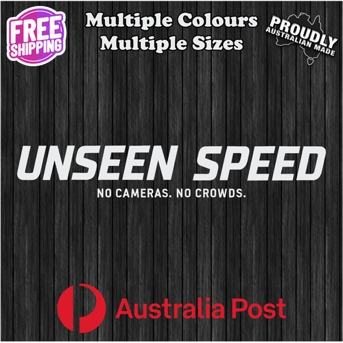 UNSEEN SPEED Banner Vinyl Decal – No Cameras No Crowds | JDM Drift Car ...