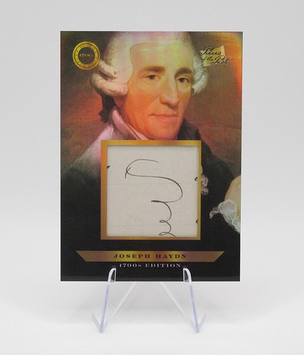 Joseph Haydn 2024 Pieces of the Past 1700's Jumbo Hand Written Relic ...