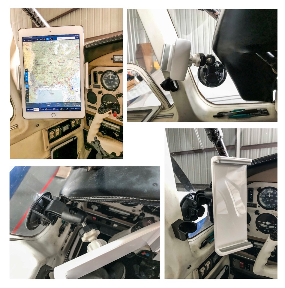 Airplane Yoke Mount Kit w/ Suction Cup Compatible for iPad iPhone ...