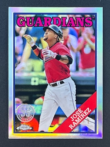 JOSE RAMIREZ 2023 Topps Chrome 1988 Topps Insert #88BC-17 Cleveland ...
