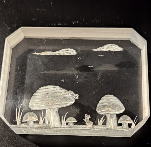 VTG Ronald Fox 74 Signed Reverse Etched Lucite Block Sculpture ...