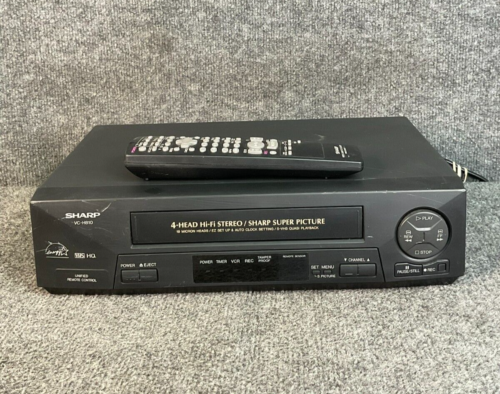 Sharp VCR Video Cassette Recorder VC-H810U 4 Head Hi-Fi Stereo VHS HQ ...