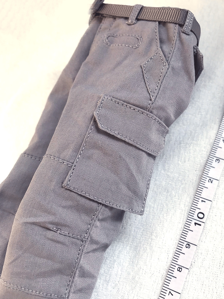 A5-5-1 1/6 Scale Male Soldier Pants Gray Cargo Pants Tactical Pants ...