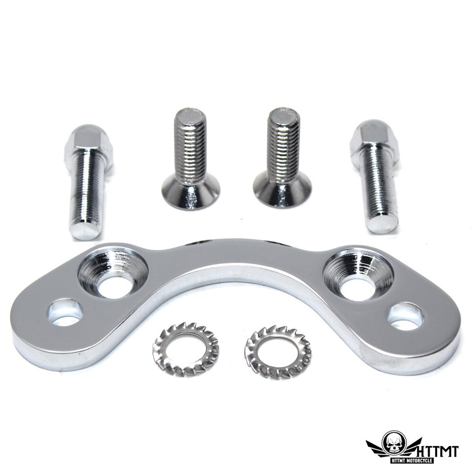 CUSTOM SPRINGER FRONT END FIT -4" UNDER STOCK Handlebar Adapter For ...