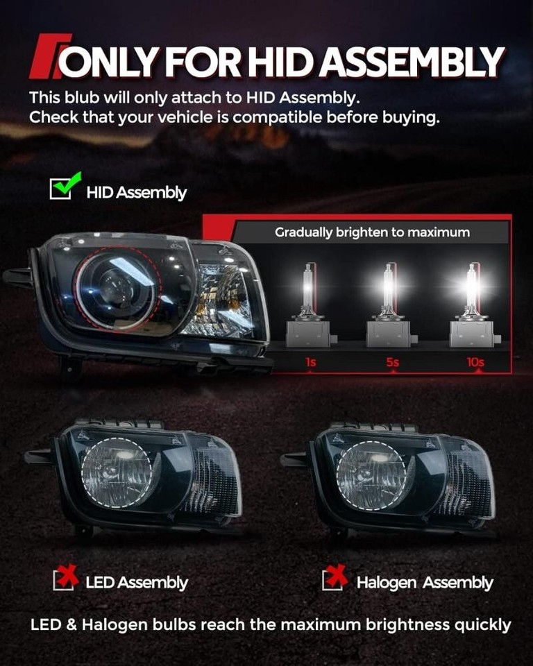 Set 2 Piece Xenon Lamp D1S 5000K 35W E-Certified Skoda Superb II Combi ...