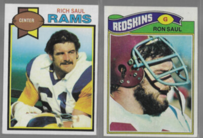 RICH SAUL 1979 Topps #346 + RON SAUL 1977 Topps #131. RAMS / SKINS | eBay