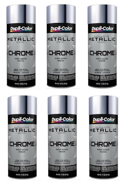 Duplicolor CS101 Instant Chrome Metallic Enamel Spray Paint 12 Oz Can ...