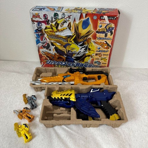 Bandai Power Rangers Dino Fury Ryusoulger DX Gold Mosa Blade Blaster ...