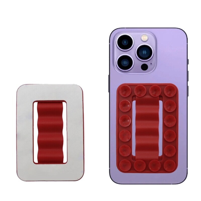 Simple Install Card Slot Phone Stand Rubber Phone Hold Practical Phone ...