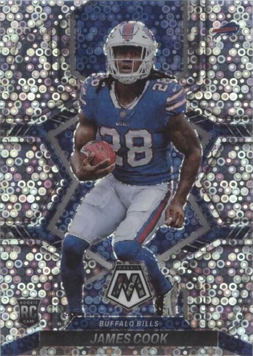2022 Panini Mosaic - Rookies James Cook #309 No Huddle Prizm Variations ...
