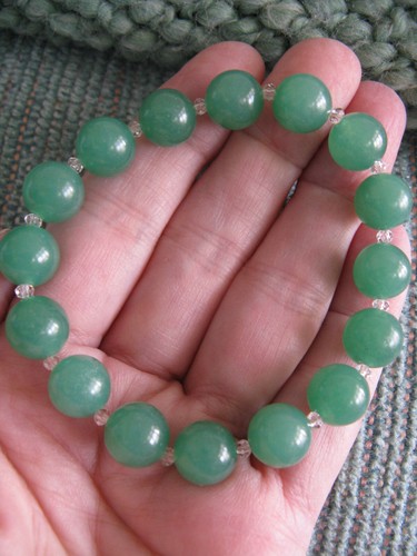 NEW RUSTIC NATURAL GREEN AVENTURINE QUARTZ CRYSTAL 10mm CUFF BRACELET ...