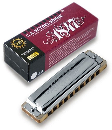 Seydel 1847 Classic Harmonica Steel Reeds-Sealed Wood-Key Choice +Bold ...