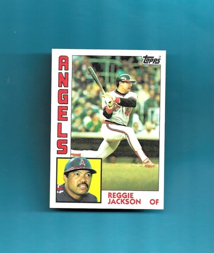1984 Topps Card # 100 REGGIE JACKSON ANGELS EXCEPTIONAL! | eBay