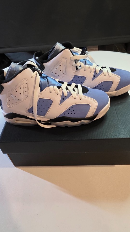 Air Jordan 6 Retro GS University Blue/White-Black-College Navy Size 5 ...