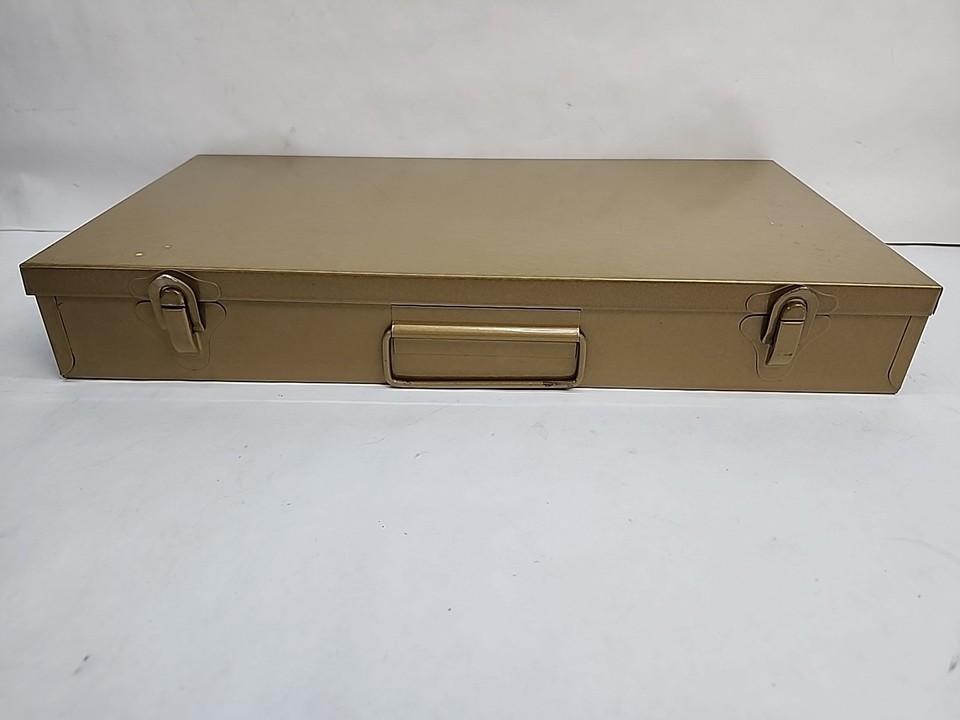 LOT of 2 Vintage 35mm Metal Projector Slide Cases - Storage Box for 300 ...