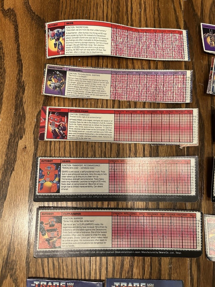 Vintage G1 Transformers Lot Starscream Onslaught Paperwork Instructions ...