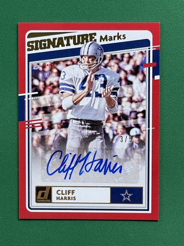 2020 Panini Donruss Football - CLIFF HARRIS - SIGNATURE MARKS - RED ...