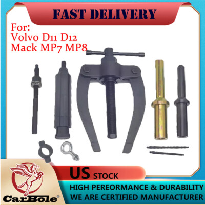 Injector Cup Remover & Installer Tool Kit For Volvo Mack D11 D12 D13 ...