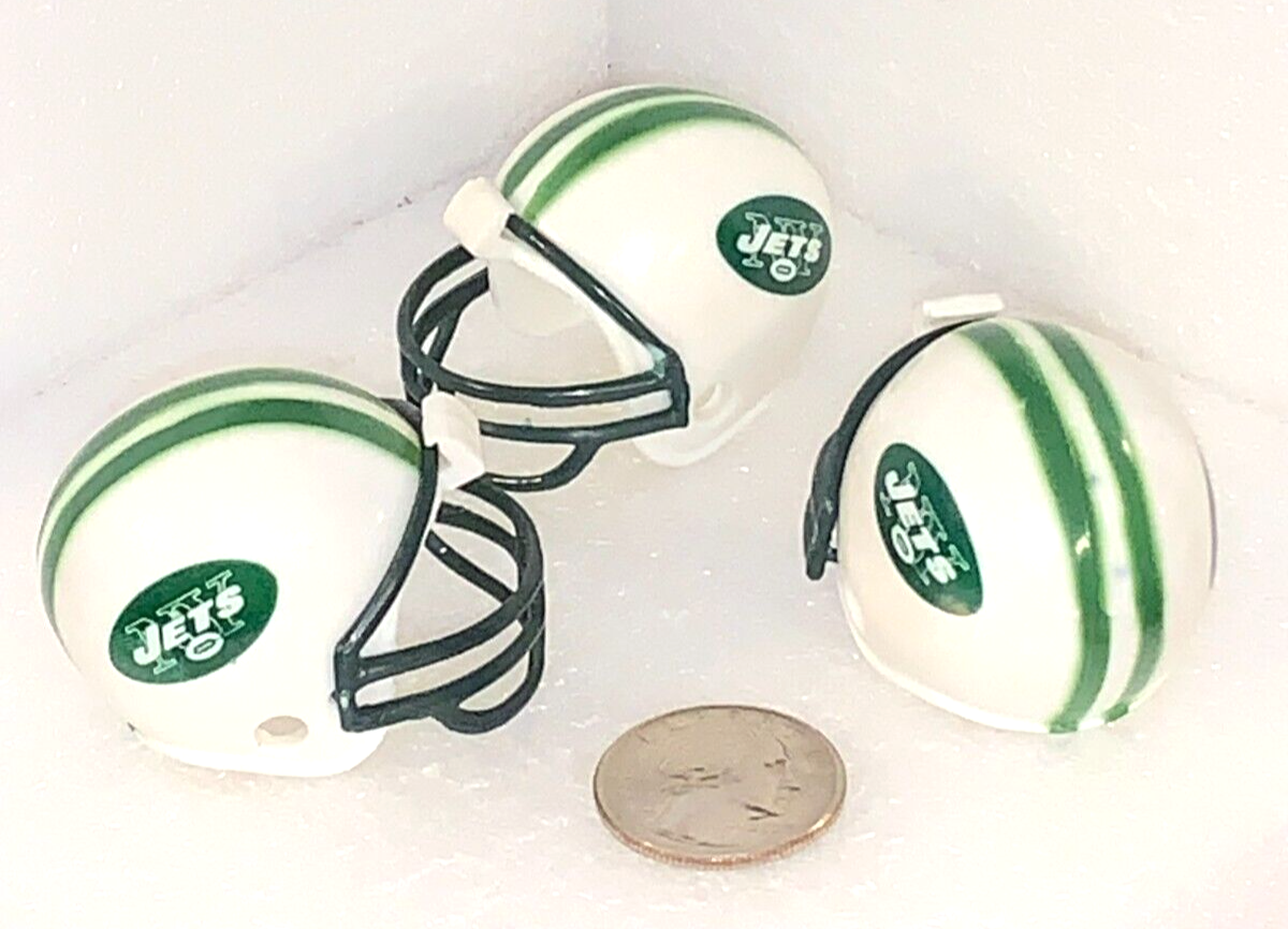Lot of 3 New York Jets Vintage 1990s Mini NFL Football Gumball Helmets ...