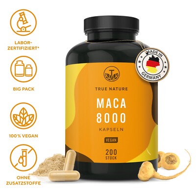 Maca Gold - 200 Kapseln - MHD 03.25 - Premium Gelber Maca Extrakt ...
