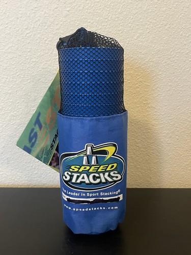 SPEED STACKS Set of 12 Blue & Black Cups with Carrying Bag WSSA ...