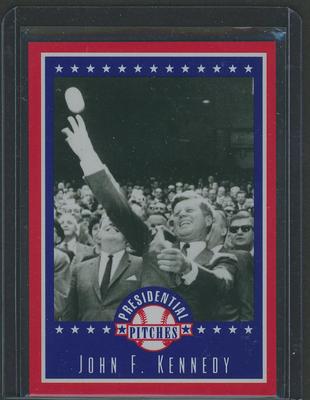 JOHN F. KENNEDY JFK PRESIDENTIAL FIRST PITCHES BASEBALL CARD | eBay