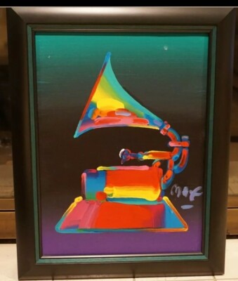 Peter Max Grammy Original Painting Acrylic on Canvas 1993 | eBay