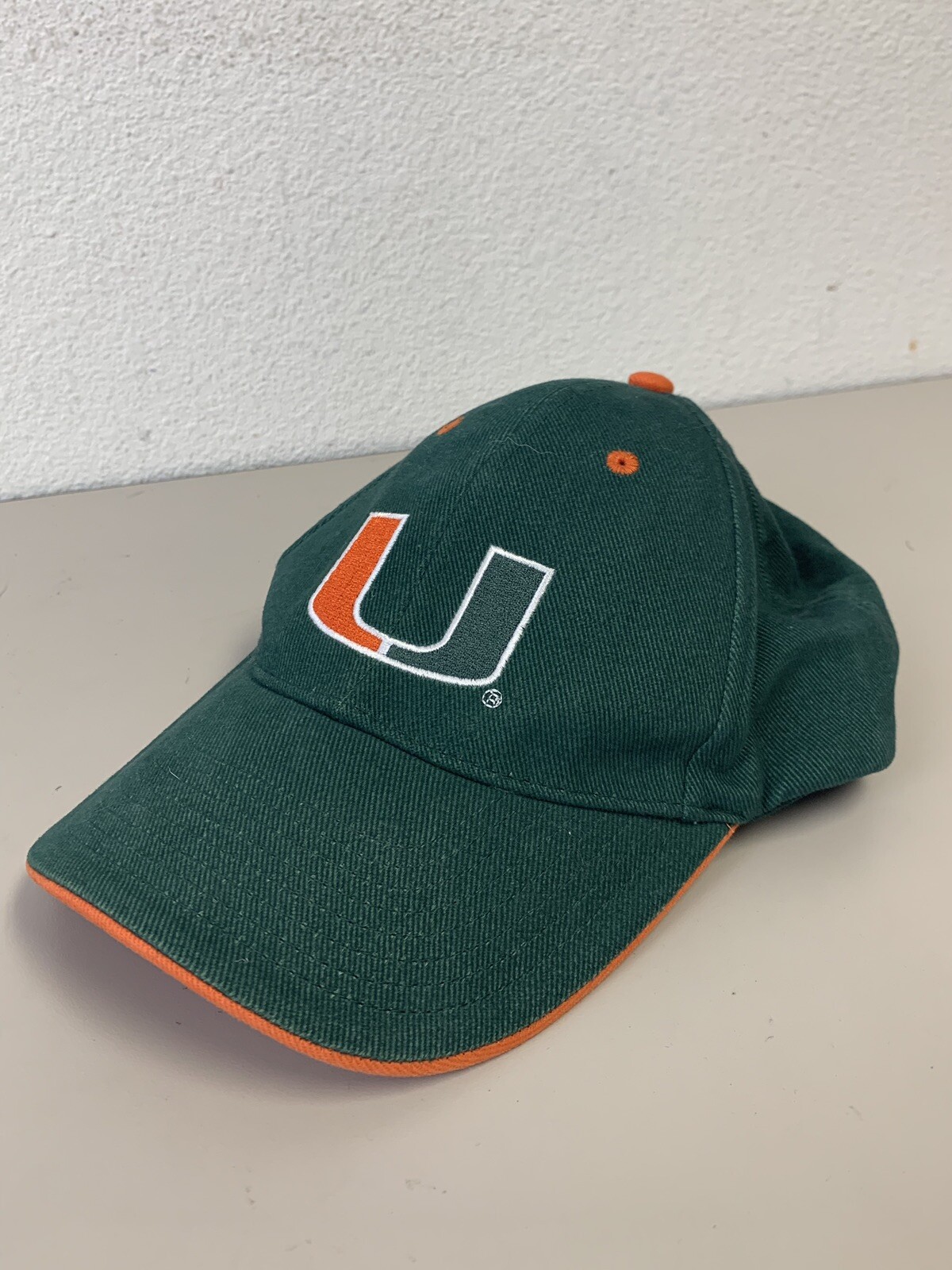 NCAA University Of Miami Hurricanes Hat Green Orange adjustable Cap ...