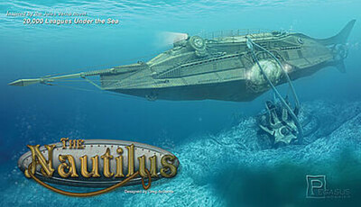 Pegasus The Nautilus Submarine - Plastic Model Military Ship Kit - 1/ ...