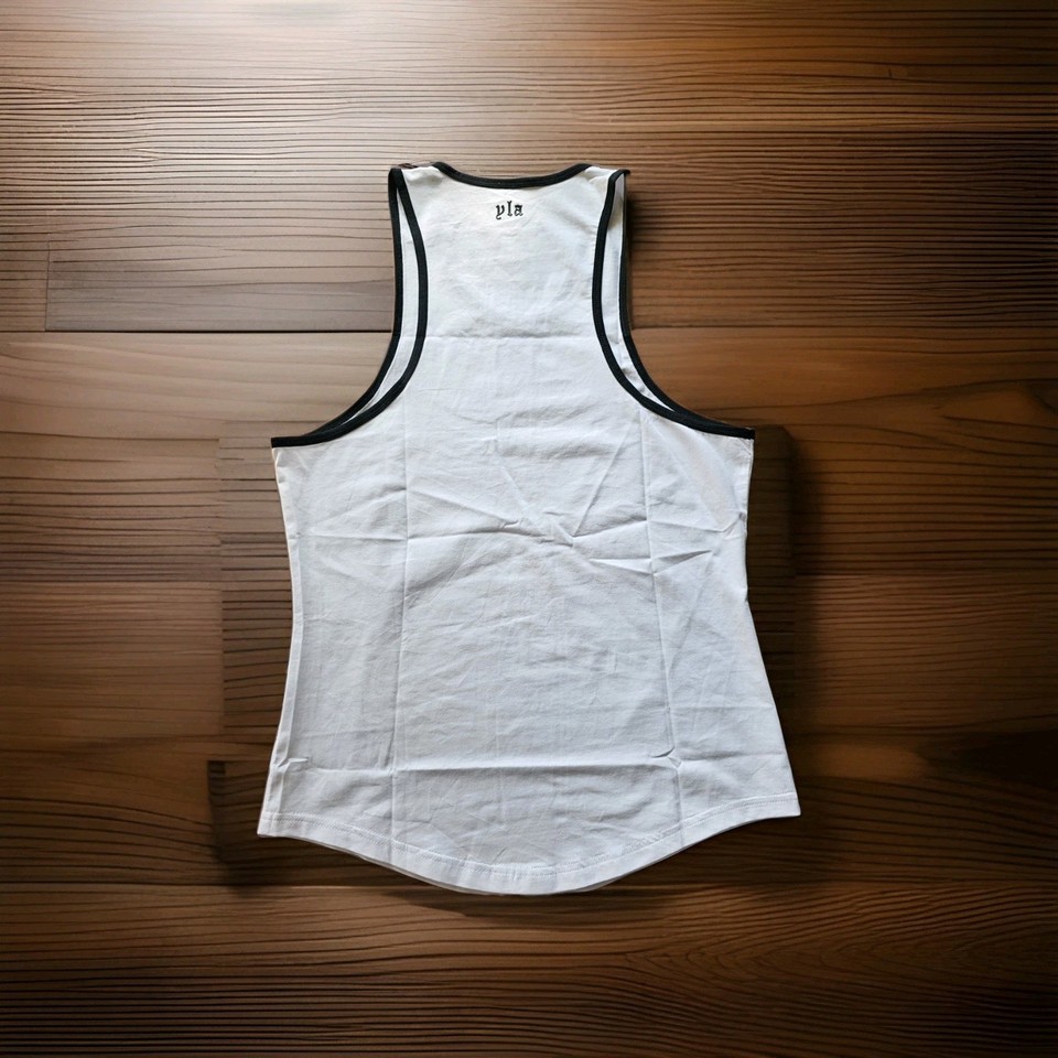 YoungLa White Tank Tank Nwt Men's SZ Sm Muscle Gym Logo Soft Nwt Black ...