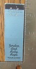 GORDON & RUBY RUPE (FOUR ACRES) (1934-43 MIDGET MATCHBOOK MATCHCOVER) -F18 | eBay