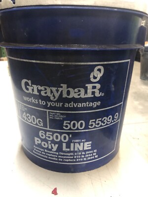 GRAYBAR / GREENLEE, POLY LINE, CAT NO. 430, 6500 FT, 210 LB STRENGTH | eBay