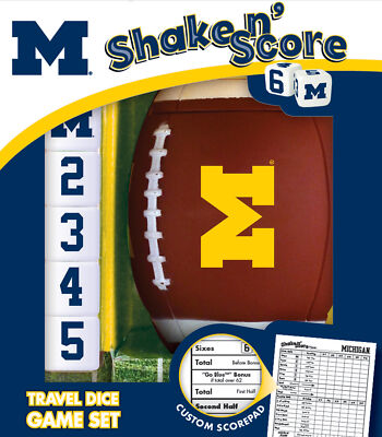 MasterPieces - Michigan Wolverines - NCAA Shake N' Score Dice Game | eBay