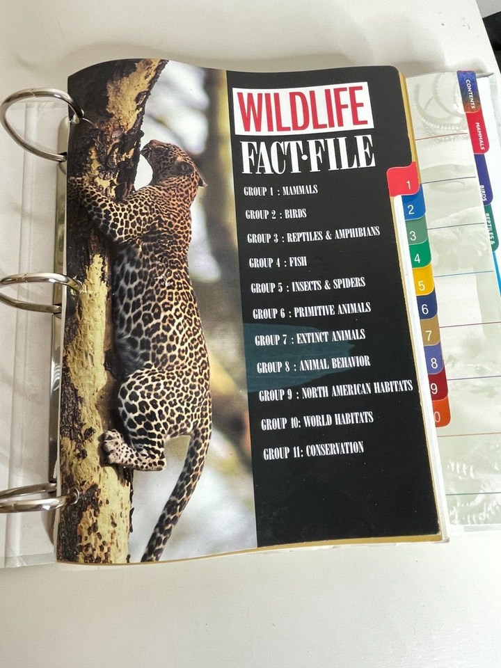 Wildlife Explorer Binder with Bi-fold Full-Color Cards and Fact Files 1 ...