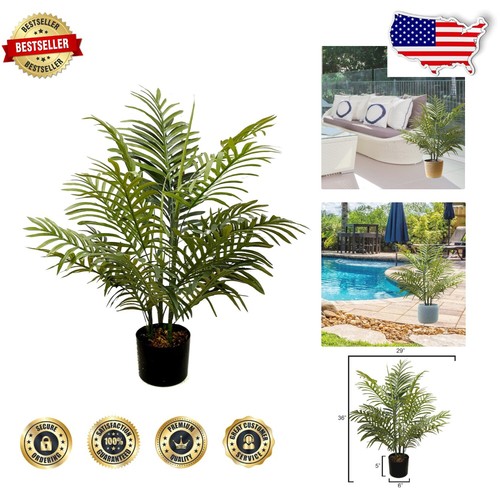 3FT Lifelike Areca Palm Tree - Stylish Indoor/Outdoor Faux Plant for ...