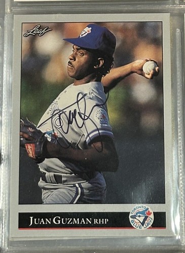 Juan Guzman 1992 Leaf Rookie Signature Signed Autograph AUTO RC TTM ...